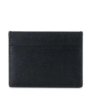Saint Laurent Logo Printed Cardholder - Black