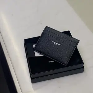 Saint Laurent Logo Printed Cardholder - Black
