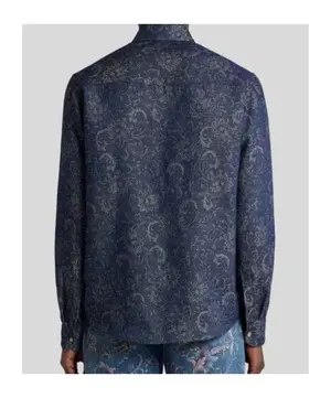 Etro Button-up Denim Shirt - Blue