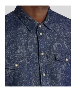 Etro Button-up Denim Shirt - Blue