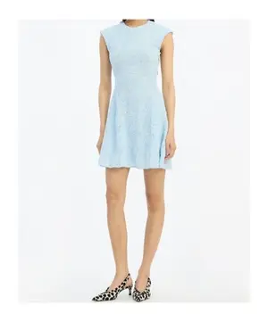 ROTATE BY BIRGER CHRISTENSEN Textured Mesh Mini Dress