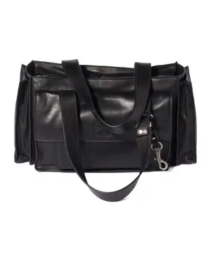 Miu Miu Utilitarian Shoulder Bag - Black