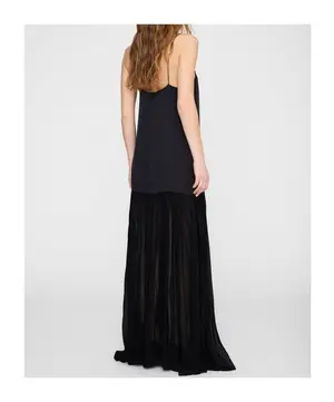 ANINE BING Clementine Pleated Maxi Dress