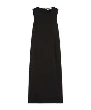Max Mara Sleeveless Midi Sheath Dress In Viscose Jersey