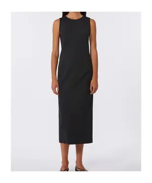 Max Mara Sleeveless Midi Sheath Dress In Viscose Jersey
