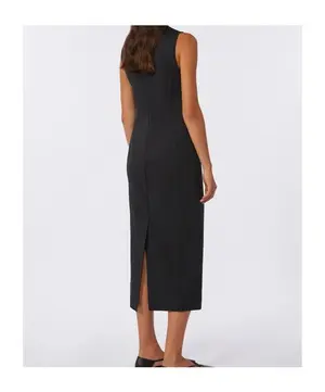 Max Mara Sleeveless Midi Sheath Dress In Viscose Jersey