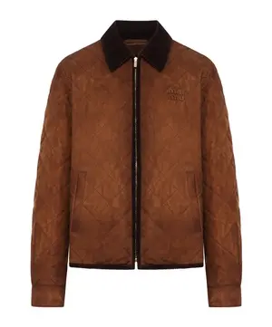 Miu Miu Quilted Zipped Jacket
