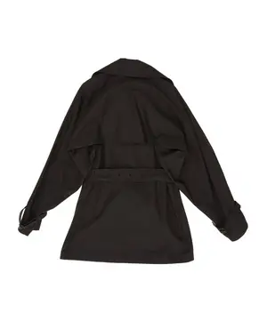 TOTEME Double-breasted Belted Trench Coat - Washedblack