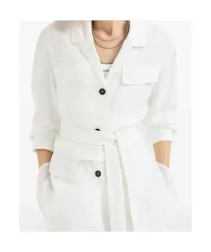 Brunello Cucinelli Belted Pocket Jacket