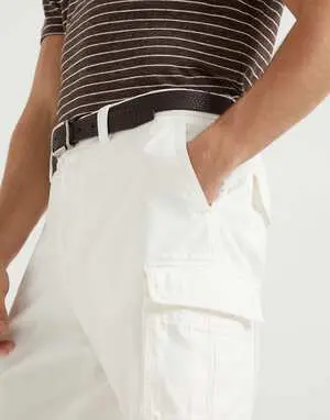 Brunello Cucinelli Cotton Bermuda Shorts With Multiple Pockets