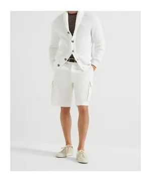 Brunello Cucinelli Cotton Bermuda Shorts With Multiple Pockets
