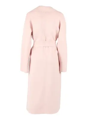 Max Mara Cles Belted Coat - Pink
