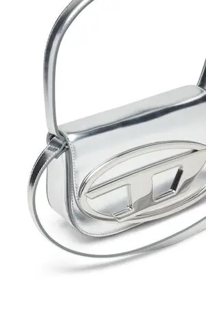 DIESEL® 1dr Logo Plaque Shoulder Bag - White