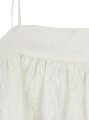 ROTATE BY BIRGER CHRISTENSEN Striped Pleated A-line Top