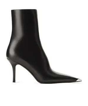 Alexander Wang Ferrara Ankle Boots With Metal Cap Toe