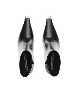 Alexander Wang Ferrara Ankle Boots With Metal Cap Toe