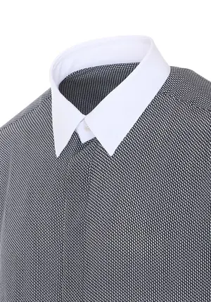 TOM FORD Long-sleeved Curved Hem Shirt - Gray