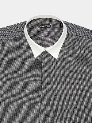 TOM FORD Long-sleeved Curved Hem Shirt