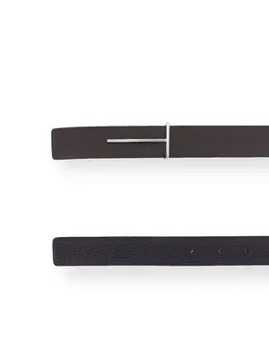 TOM FORD T-buckle Leather Belt - Black