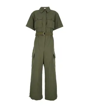 P.a.r.o.s.h Cotton Belted Jumpsuit