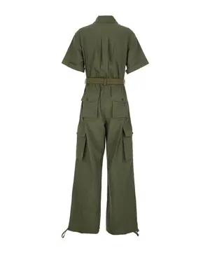 P.a.r.o.s.h Cotton Belted Jumpsuit