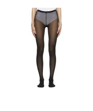 Wolford Logo Tights - Black