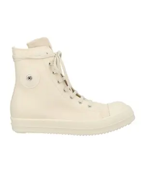 Rick Owens Lace-up High-top Canvas Sneakers