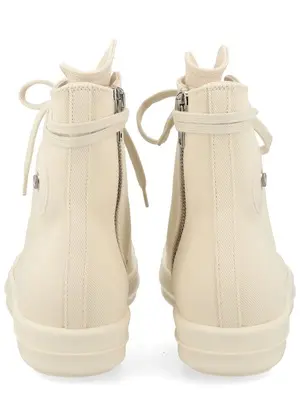 Rick Owens Lace-up High-top Canvas Sneakers