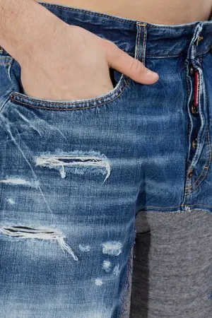 Dsquared2 Medium Ripped Wash Hybrid Shorts