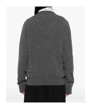 MAISON MARGIELA Four Stitches V-neck Sweater