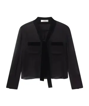 Frame Front Tie Blouses