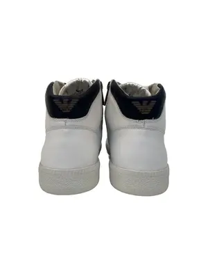 Emporio Armani High Top Logo Detail Sneakers