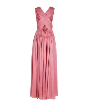 Ulla Johnson Silk Pleated Maxi Dress