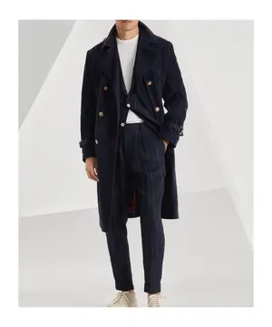 Brunello Cucinelli Suede Trench Coat