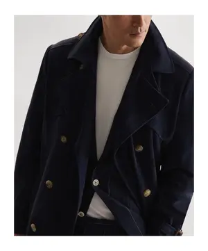 Brunello Cucinelli Suede Trench Coat