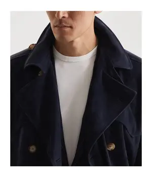 Brunello Cucinelli Suede Trench Coat