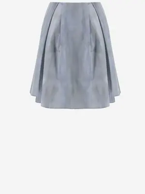Vince Ombré Pleated Skirt