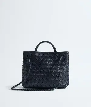 Bottega Veneta Andiamo Small Tote Bag - Midnight