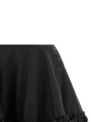 GANNI Duchesse Mini Frill Skirt - Black