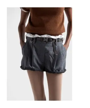 Prada Logo Patch Shorts