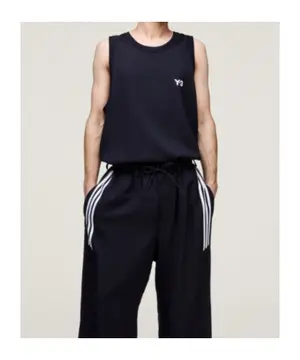 Y3 Logo Printed Crewneck Tank Top