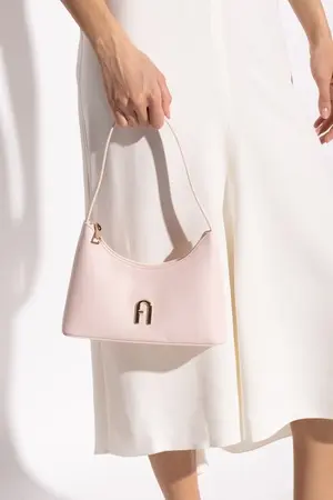 Furla Diamante Logo Plaque Mini Shoulder Bag - Pink