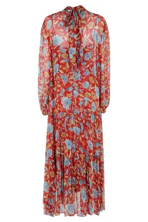 Rixo Adalind Floral Print Maxi Dress