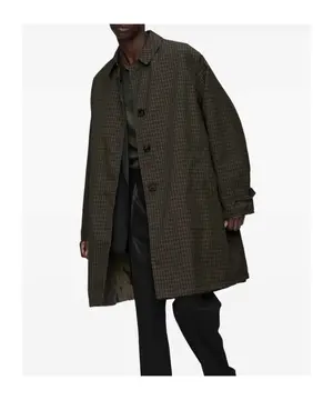 MAISON MARGIELA Checked Single-breasted Coat