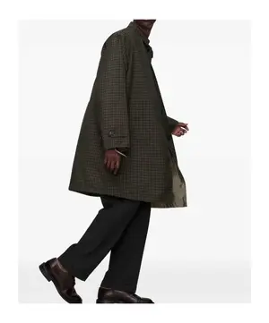 MAISON MARGIELA Checked Single-breasted Coat