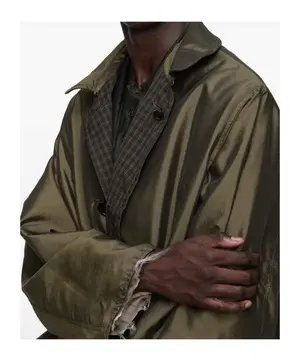 MAISON MARGIELA Checked Single-breasted Coat