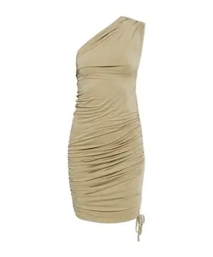 Balmain Ruched One-shoulder Dress - No