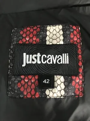 Just Cavalli Jacquard Pattern Belted Jacket