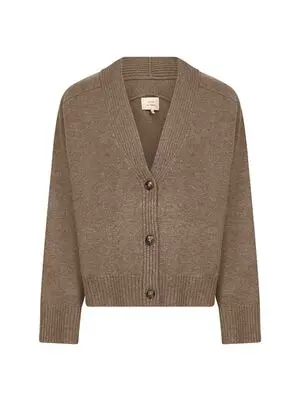 Loulou De Saison Kaia V-neck Cardigan - Brown