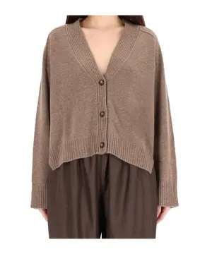 Loulou De Saison Kaia V-neck Cardigan - Brown